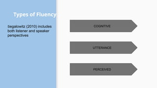 Article Research Summary - Fluency in Second Language Testing | PPT
