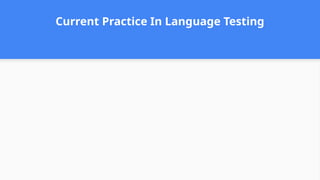 Article Research Summary - Fluency in Second Language Testing | PPT