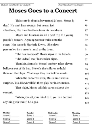 Fluency practice | PDF
