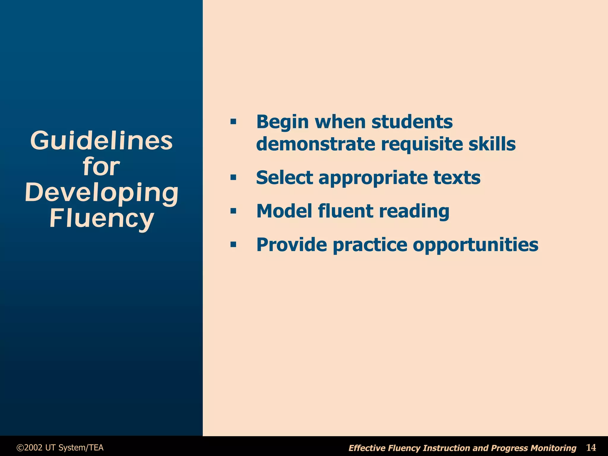 Fluency Presentation | PDF