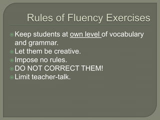 Fluency vs. accuracy | PPTX