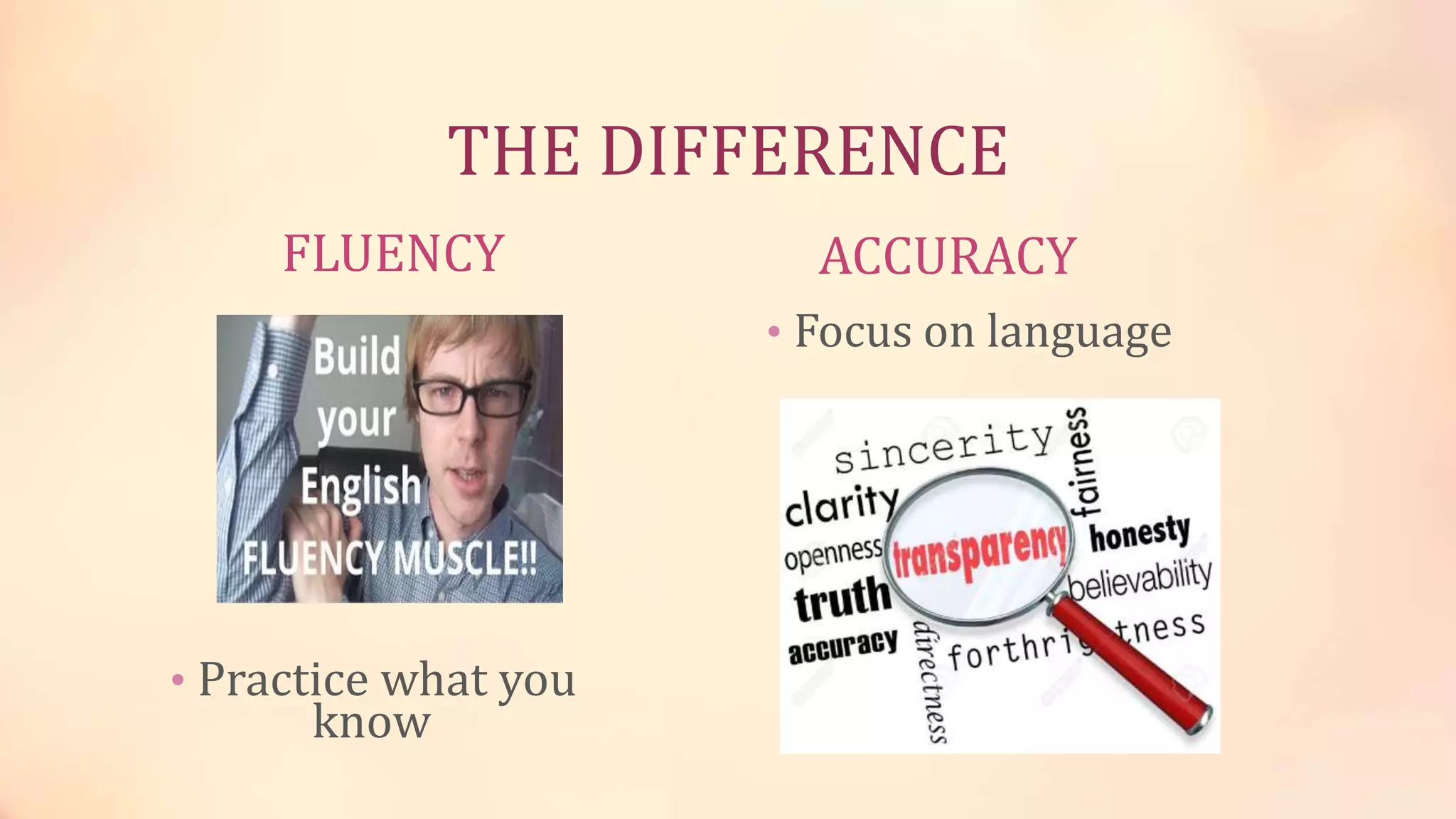 Fluency vs accuracy | PPTX