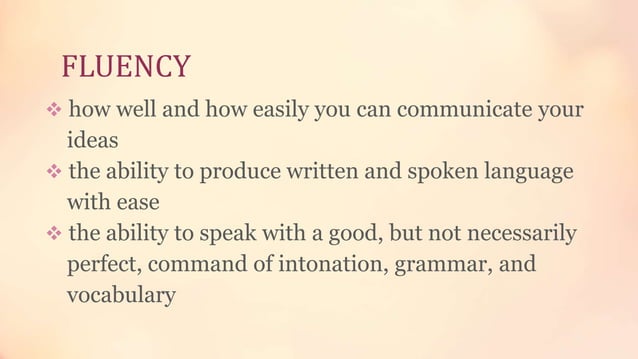 Fluency vs accuracy | PPTX