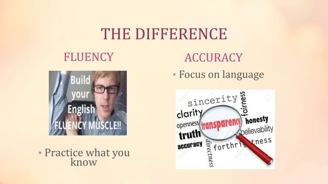 Fluency vs accuracy | PPTX