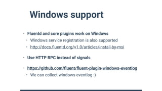 Fluentd v1 and future at techtalk | PDF