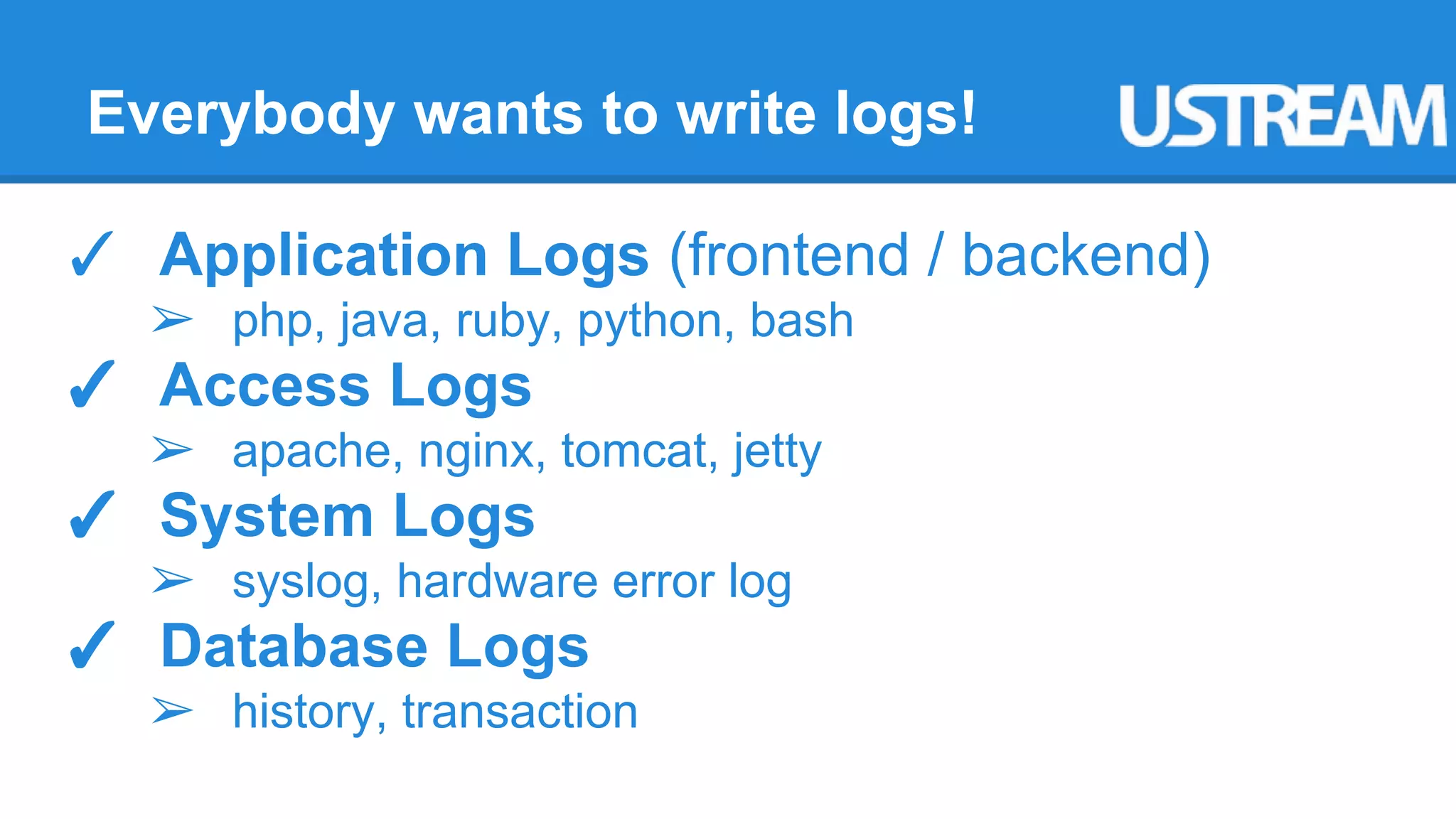 Centralized + Unified Logging | PPT
