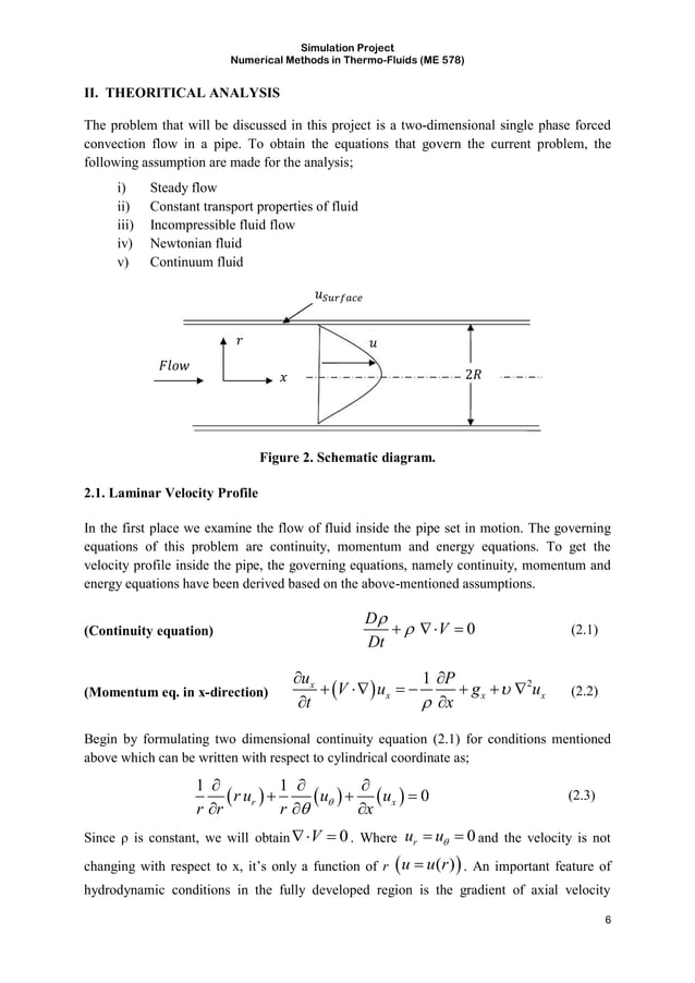 Flow Inside a Pipe with Fluent Modelling | PDF