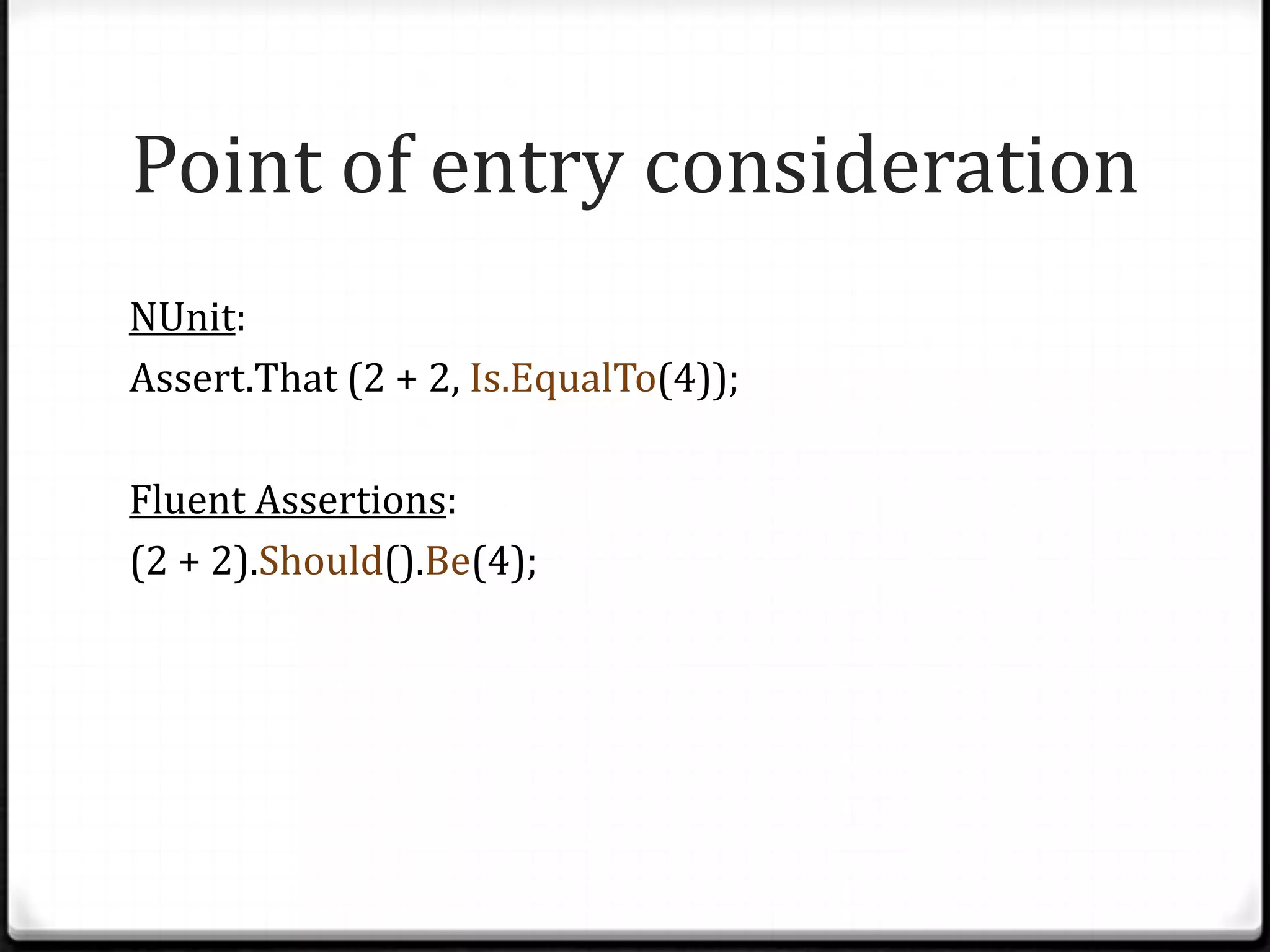 Fluent interface in c# | PPT