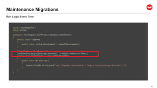FluentMigrator - Dayton .NET - July 2023 | PPTX