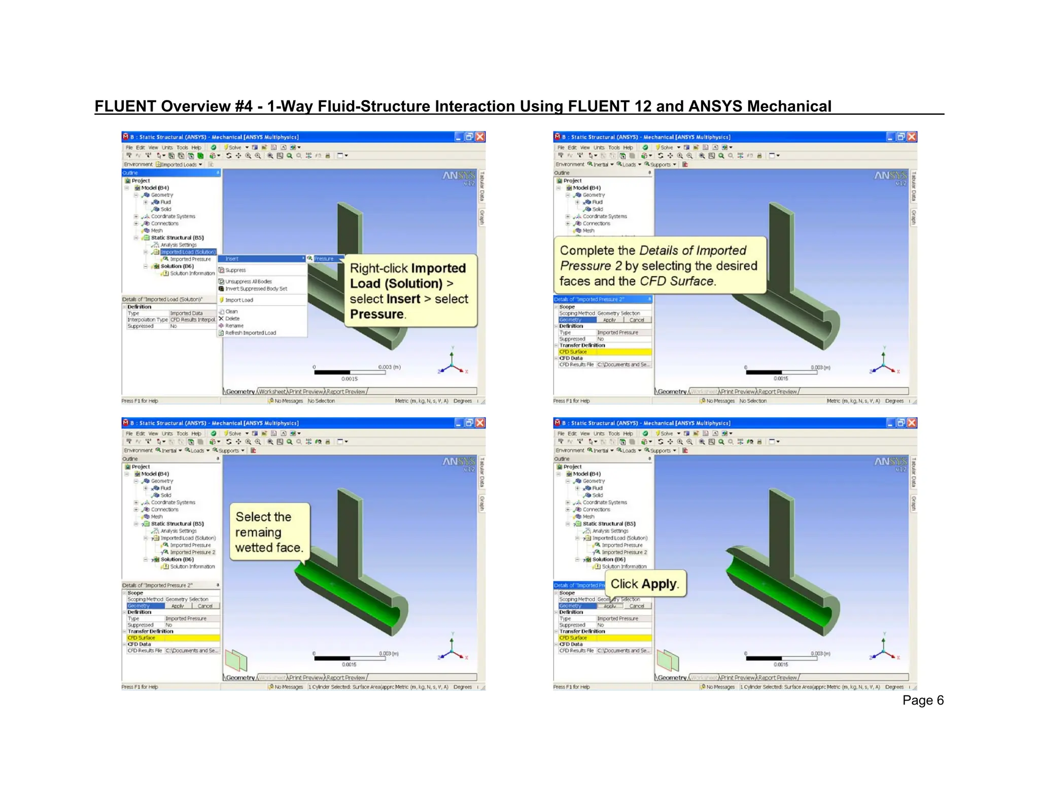 FLUENT_Overview_4_1-Way_Fluid-Structure_Interaction_Using_FLUENT12_and_ANSYS_Mechanical_DOC.pdf ...