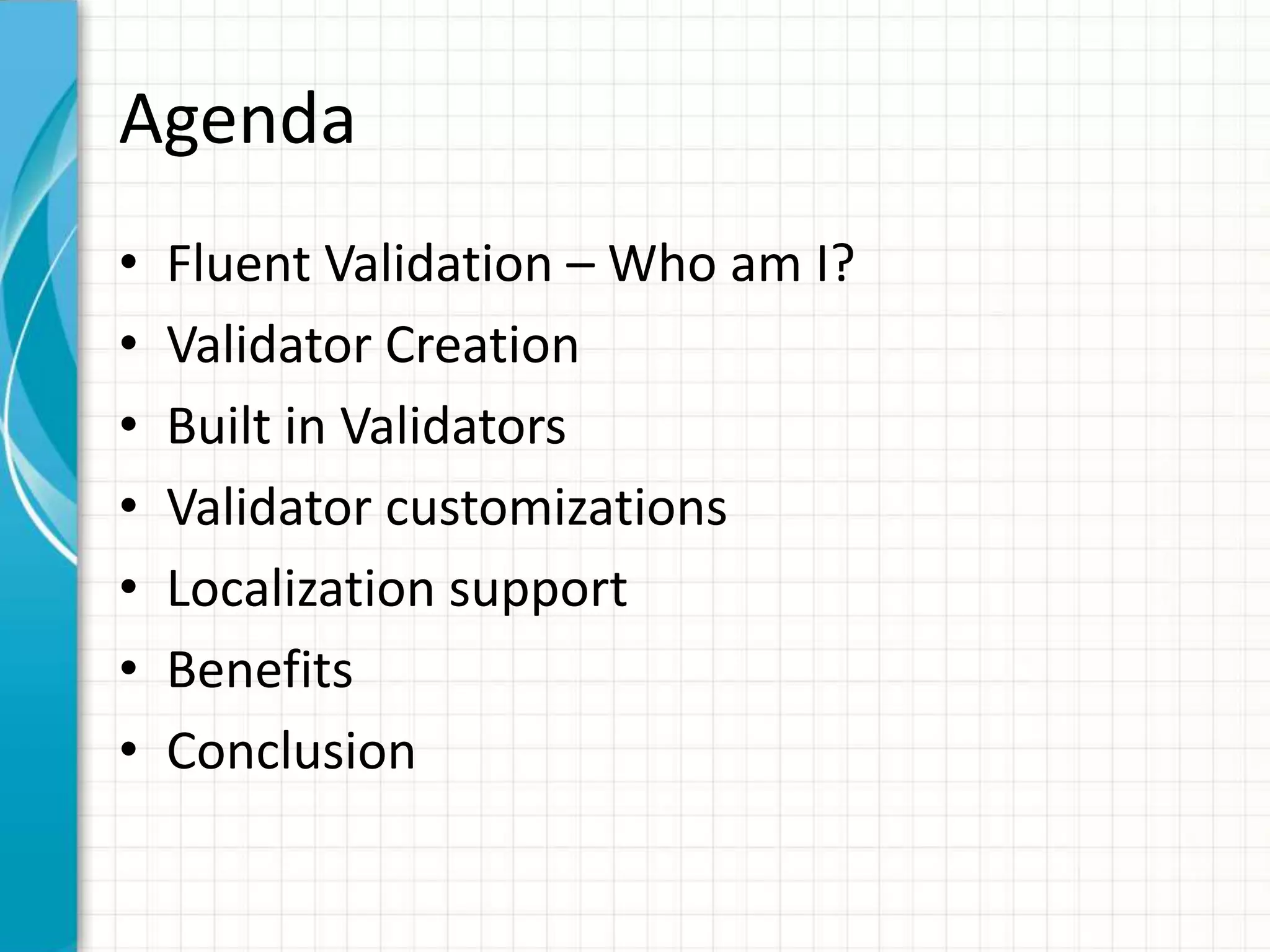 Fluent validation | PPTX