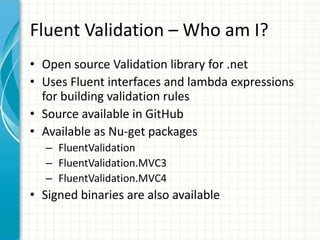 Fluent validation | PPT