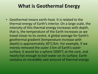 Geothermal Energy | PPTX