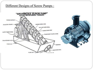 Screw pumps and it different designs | PPTX