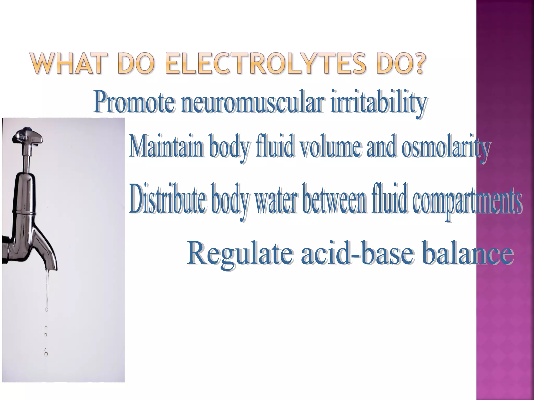 fluid and electrolyte imbalance | PPT