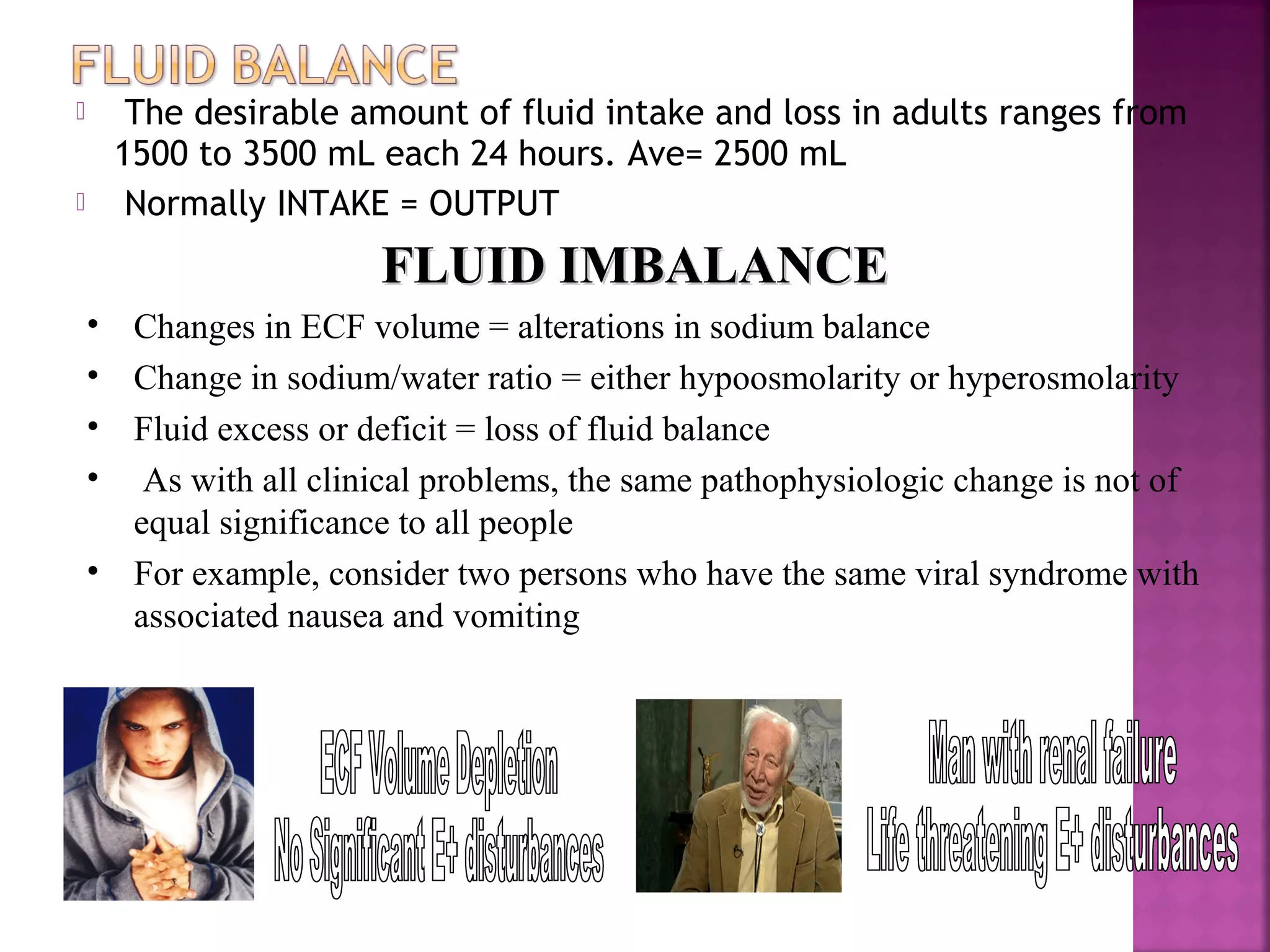 fluid and electrolyte imbalance | PPT