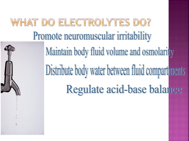 fluid and electrolyte imbalance | PPT | Blood Disorders | Diseases and ...