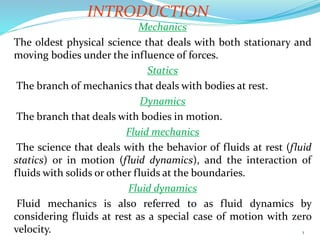 Fluid mechanics-ppt | PPTX
