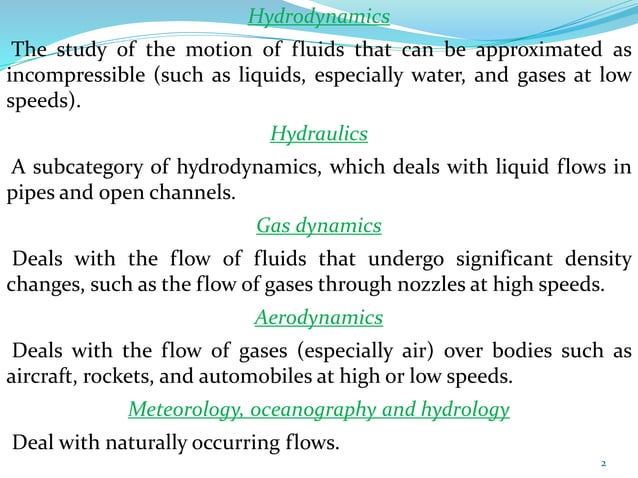 Fluid mechanics-ppt | PPTX | Physics | Science