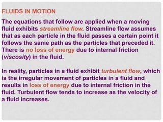 Fluid mechanics basics | PPT