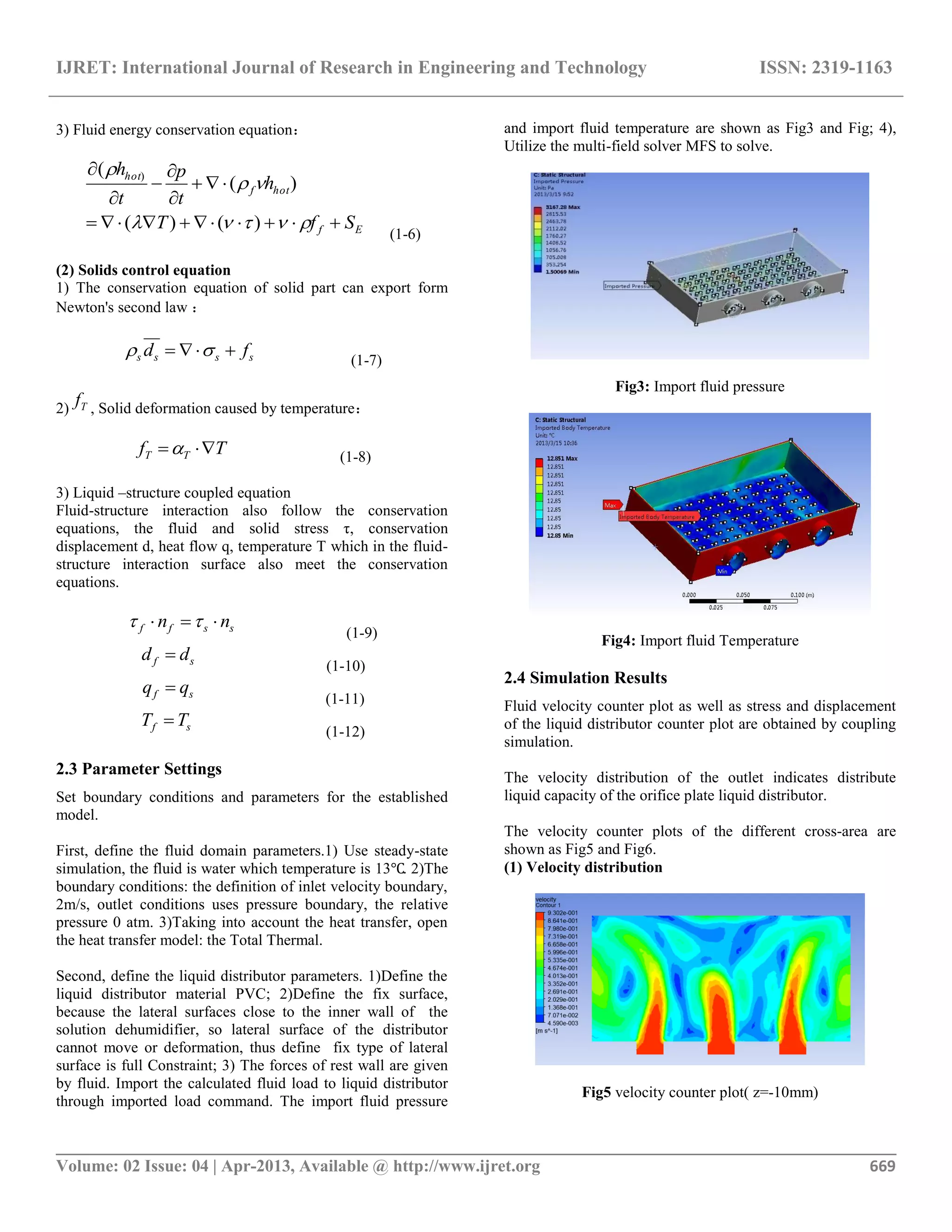 Fluid Solid Coupled Simulation And Experimental Validation Of F Fluid