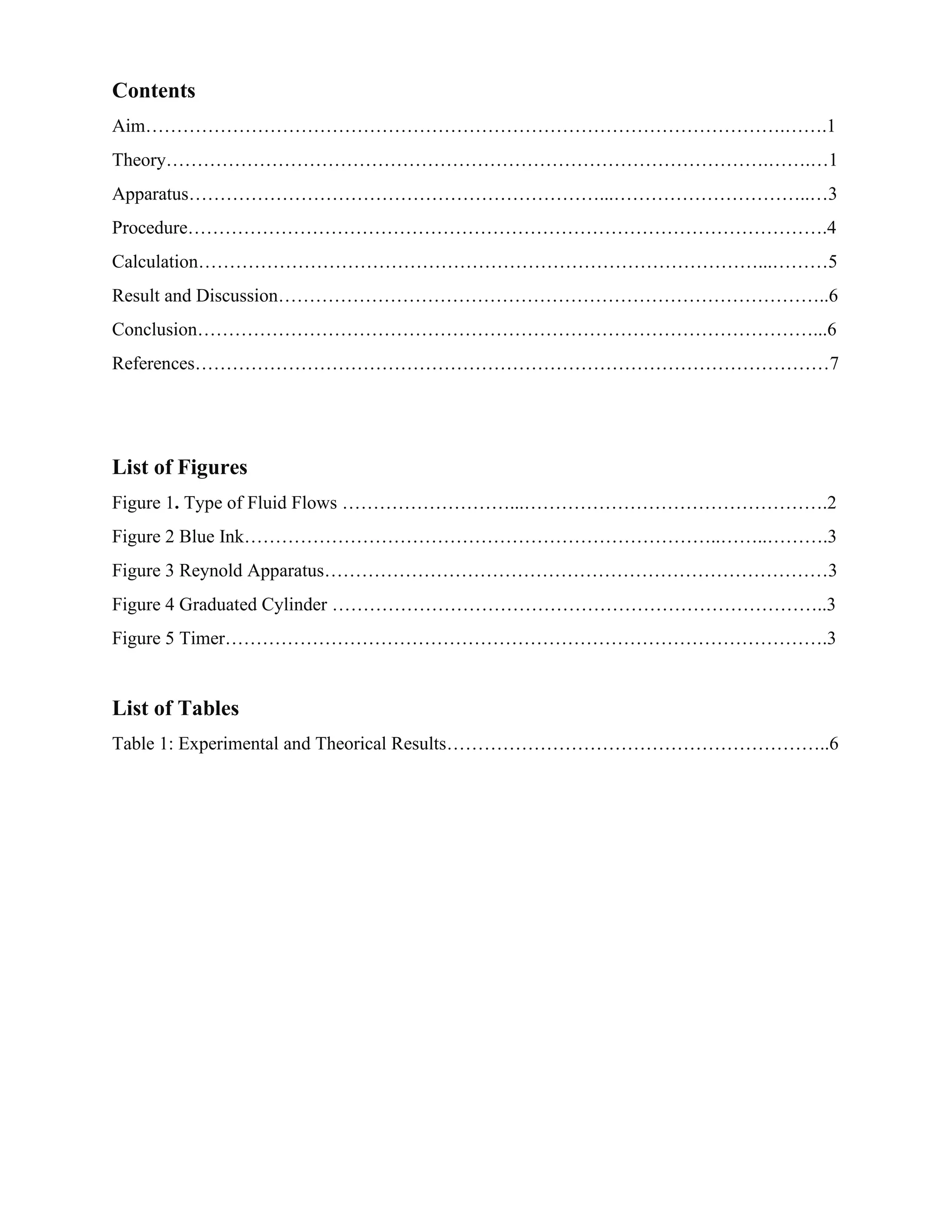 Fluid Mechanic Lab - Reynold's Number Experiment | PDF