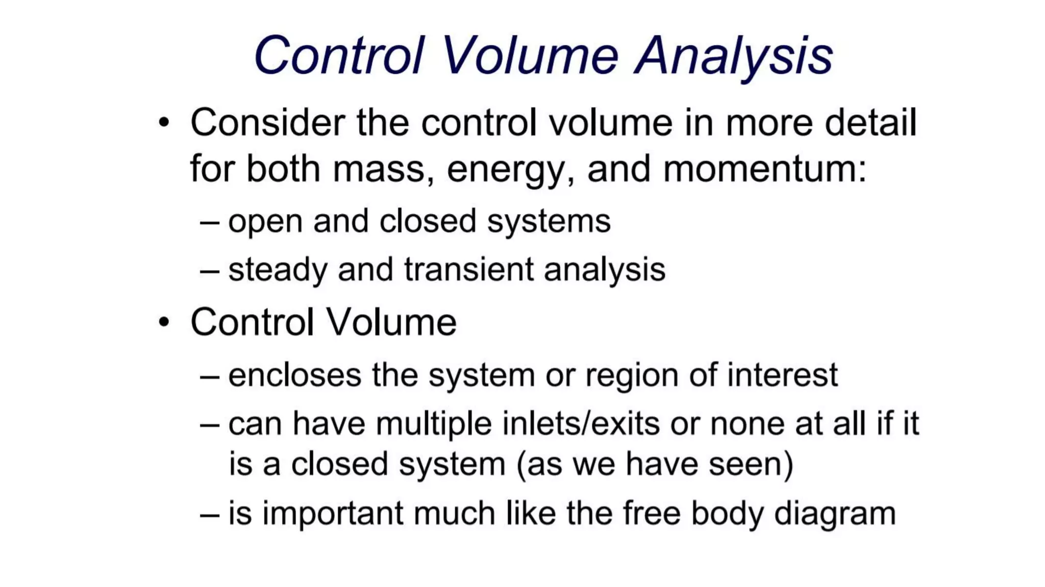 Fluid-Control Volume | PPTX