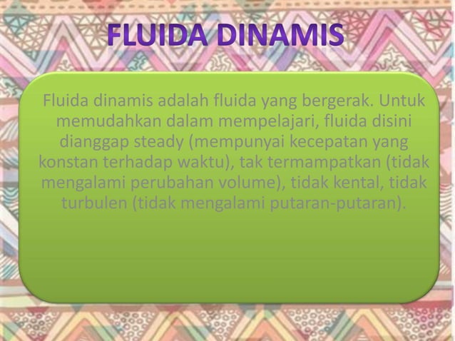 Fluida Statis & Fluida Dinamis | PPTX