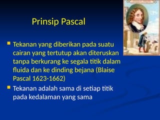 Materi fluida kelas 11 tekanan hidrostatis hukum pascal hukum ...