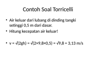 Fluida_Dinamis_Kelas_XI.pptx lengkap contoh soal | PPTX