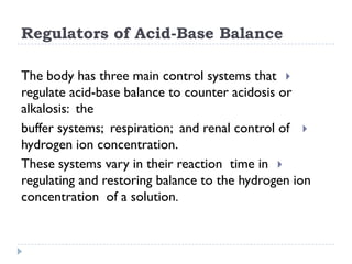 Fluid , electrolyte and acid-base balance | PDF