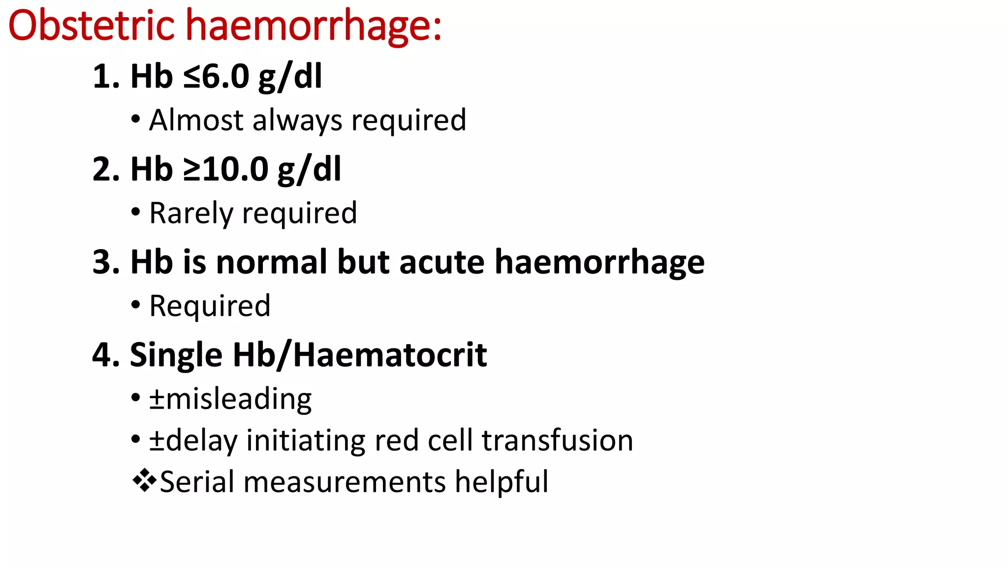 Fluid and blood transfusion in obstetric emergency.pptx