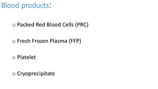 Fluid and blood transfusion in obstetric emergency.pptx