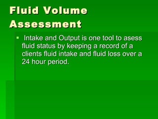 Fluid And Chemical Balance | PPT