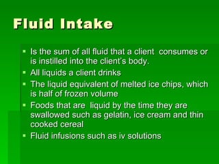 Fluid And Chemical Balance | PPT