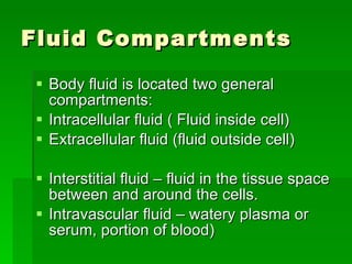 Fluid And Chemical Balance | PPT