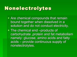 Fluid And Chemical Balance | PPT
