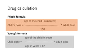 Fluid and drug calculation | PPTX