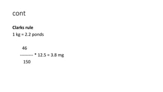Fluid and drug calculation | PPTX