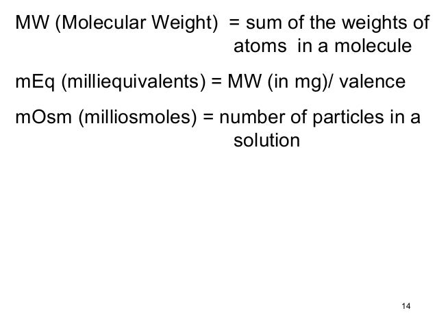 Fluid and electrolyte