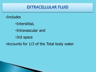 Fluid and electrolyte | PPT