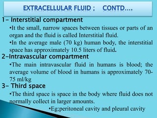 Fluid and electrolyte | PPT
