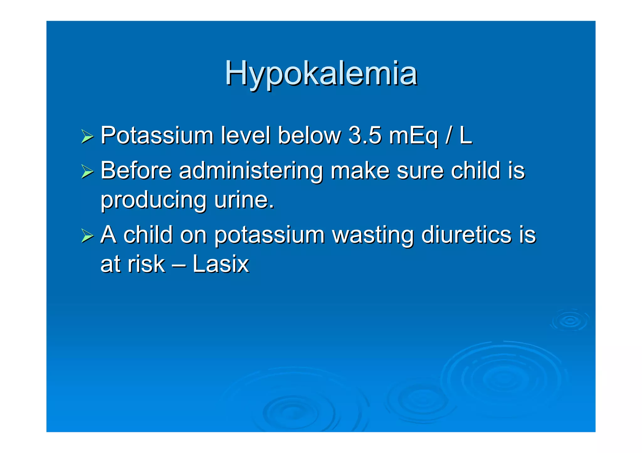 Fluids and Electrolytes in Infants and Children | PDF