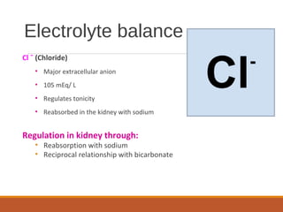 Fluid and electrolyte balance | PPT