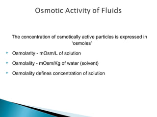 Fluid and electrolyte balance | PPT