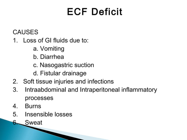 Fluid and electrolyte balance | PPT