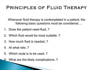 Fluid and electrolyte balance | PPT