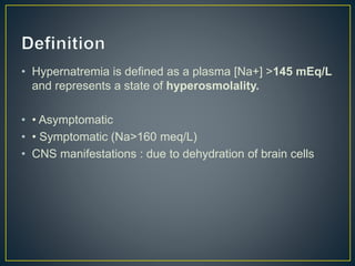 Fluid and electrolyte balance | PPTX