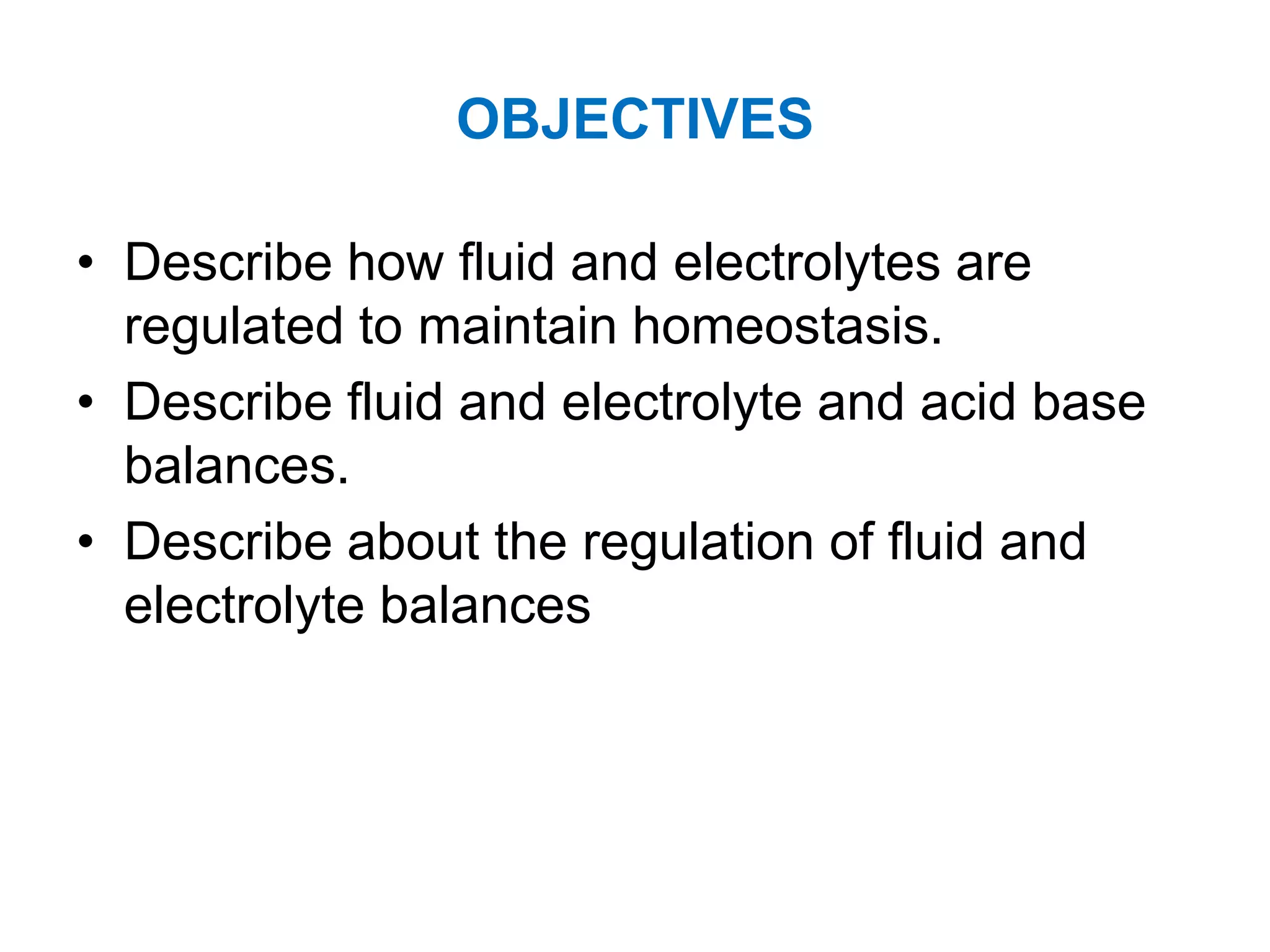 Fluid andelectrolyte balance | PPTX