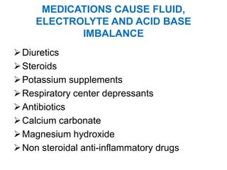 Fluid andelectrolyte balance | PPTX